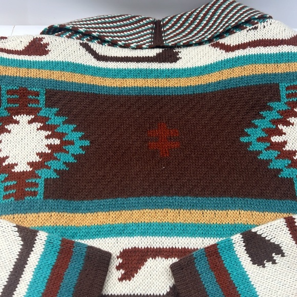 Anne French | Sweaters | Anne French Aztec Southwestern Print Cardigan ...